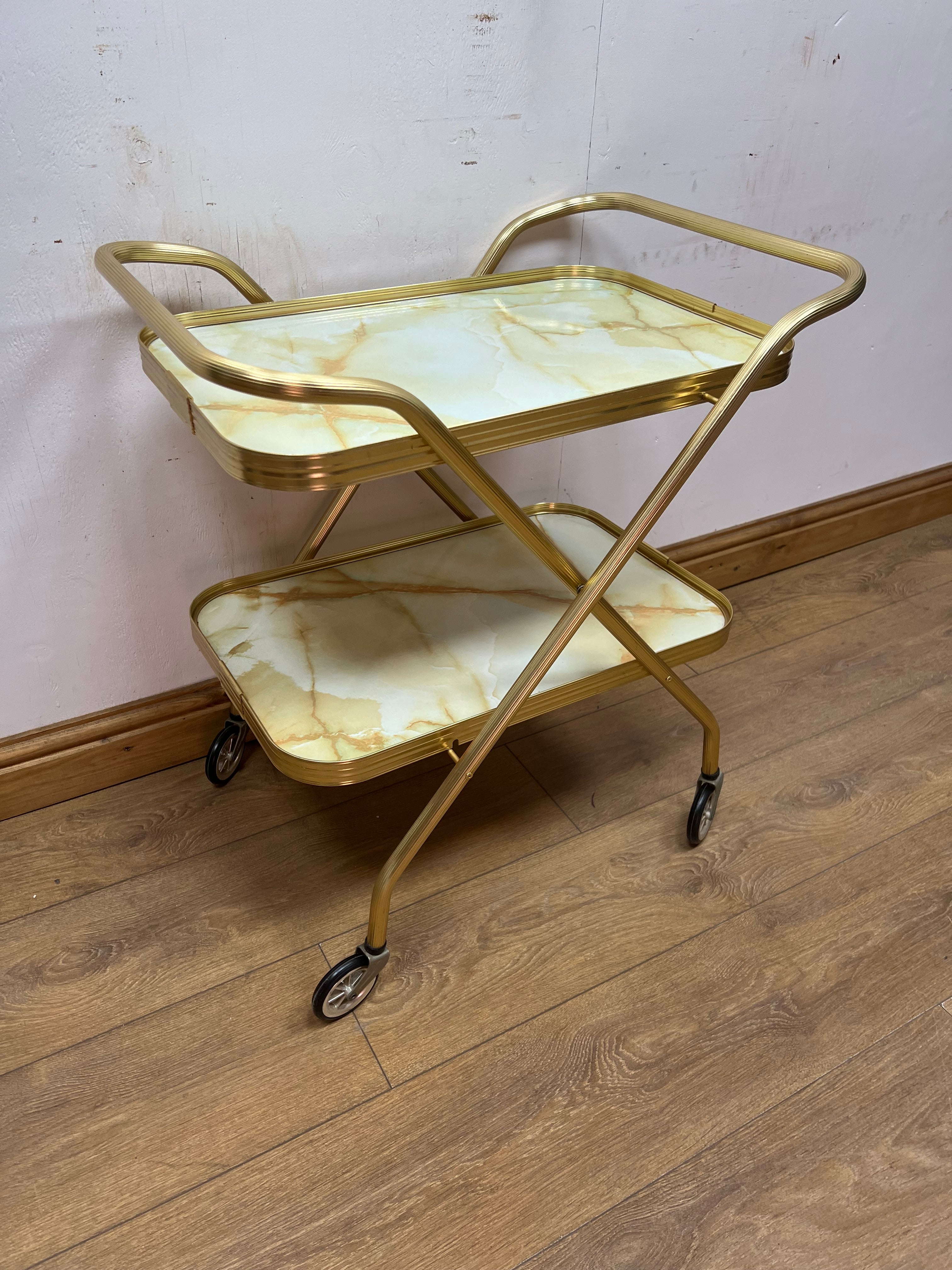 Vintage 2 Tier Hostess Tea / Bar Trolley (SKU026) – The Vintage ...