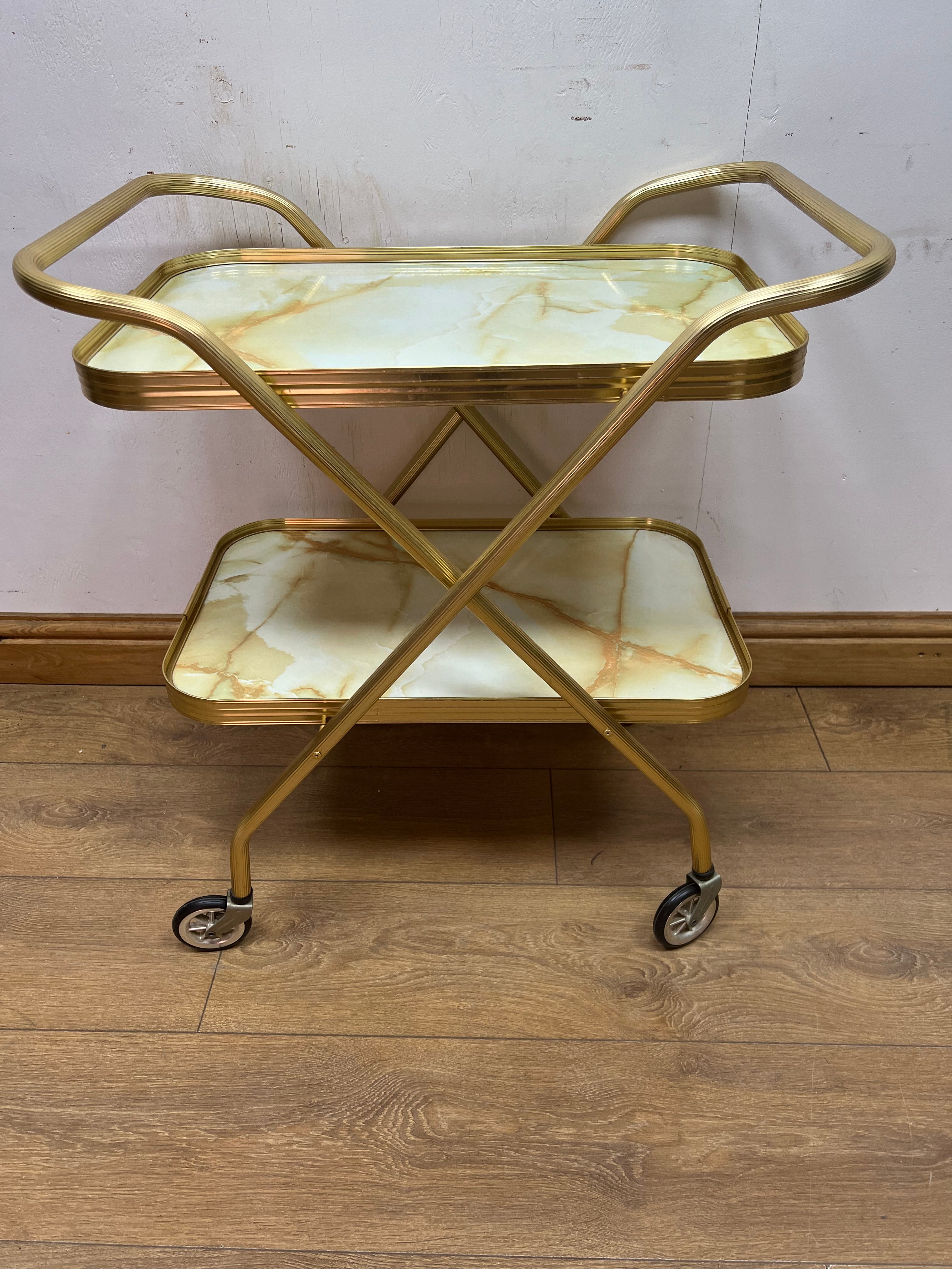 Vintage 2 Tier Hostess Tea / Bar Trolley (SKU026) – The Vintage ...